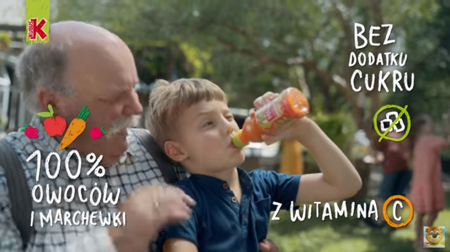 Dzieci "wystarczająco słodkie" reklama Kubuś wideo